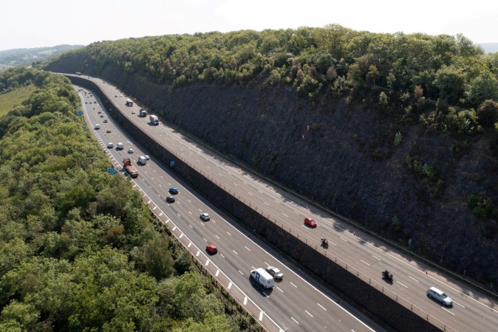 Bam Ritchies and WSP complete M5 geotechnical slope survey with rope ...