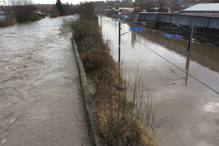 Leeds flood defence scheme construction underway to protect rail ...