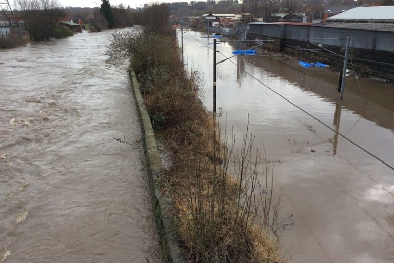 Leeds flood defence scheme construction underway to protect rail ...