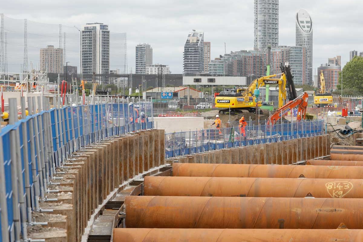 Silvertown Tunnel cut and cover sections progress | Ground Engineering