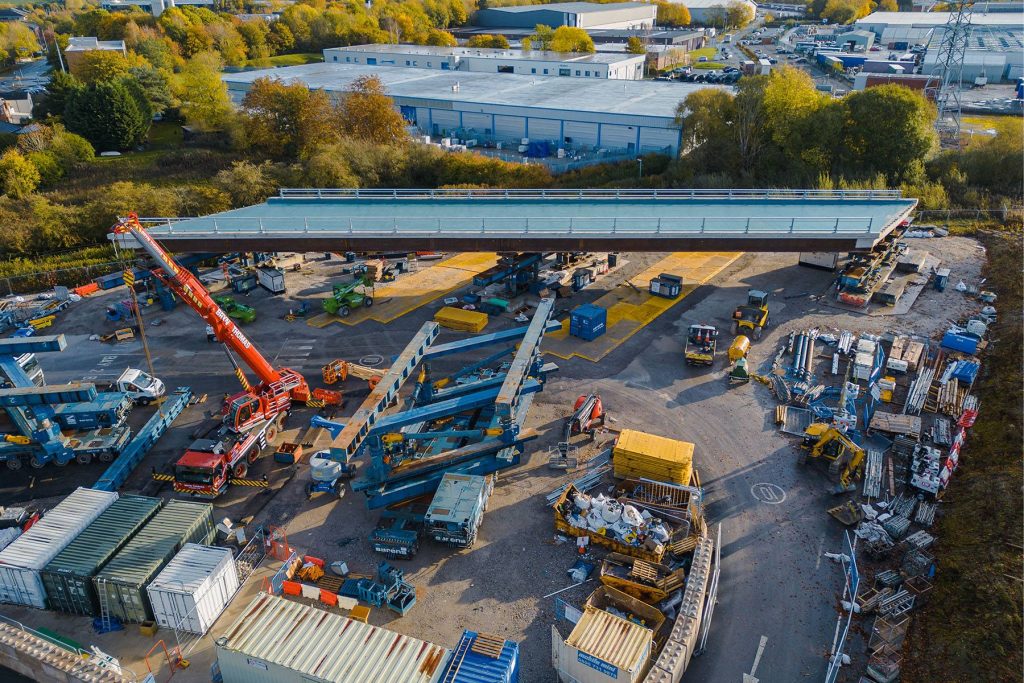 Final works underway on A533 Expressway following 1,200t bridge move ...