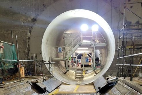 Tideway: Greenwich connection tunnel finished after secondary lining ...