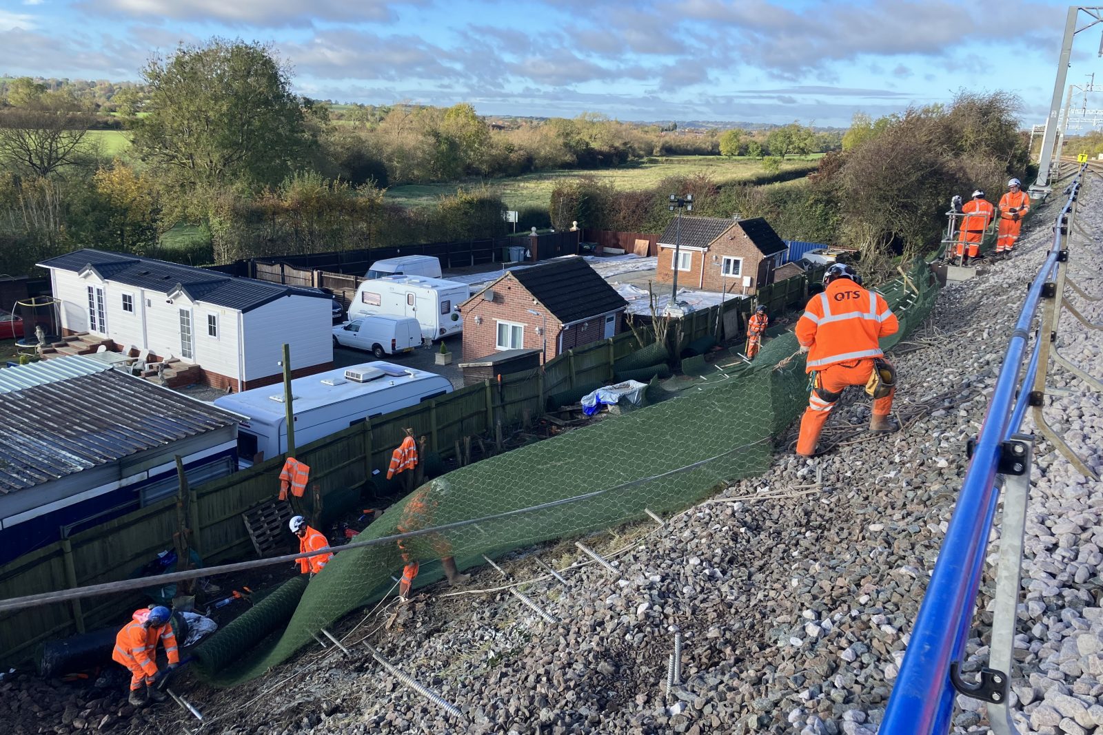 Rail embankment stabilisation completed in Northamptonshire | Ground ...