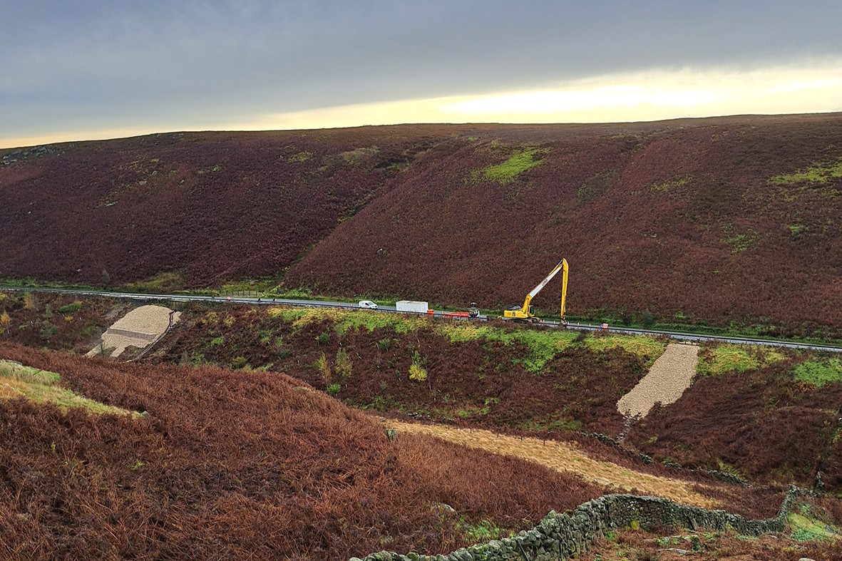A59 Kex Gill undergoes £550,000 landslide repairs ahead of realignment ...