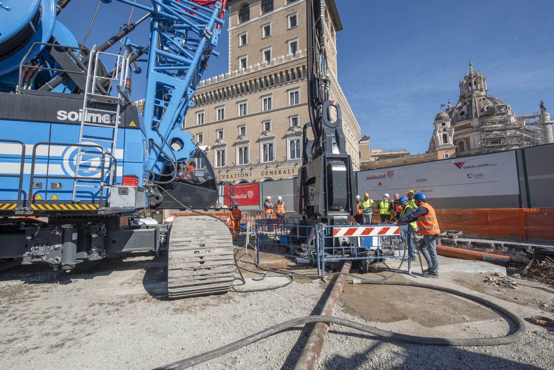 Work starts for deep D-walls at ‘complex’ Rome metro station | Ground ...