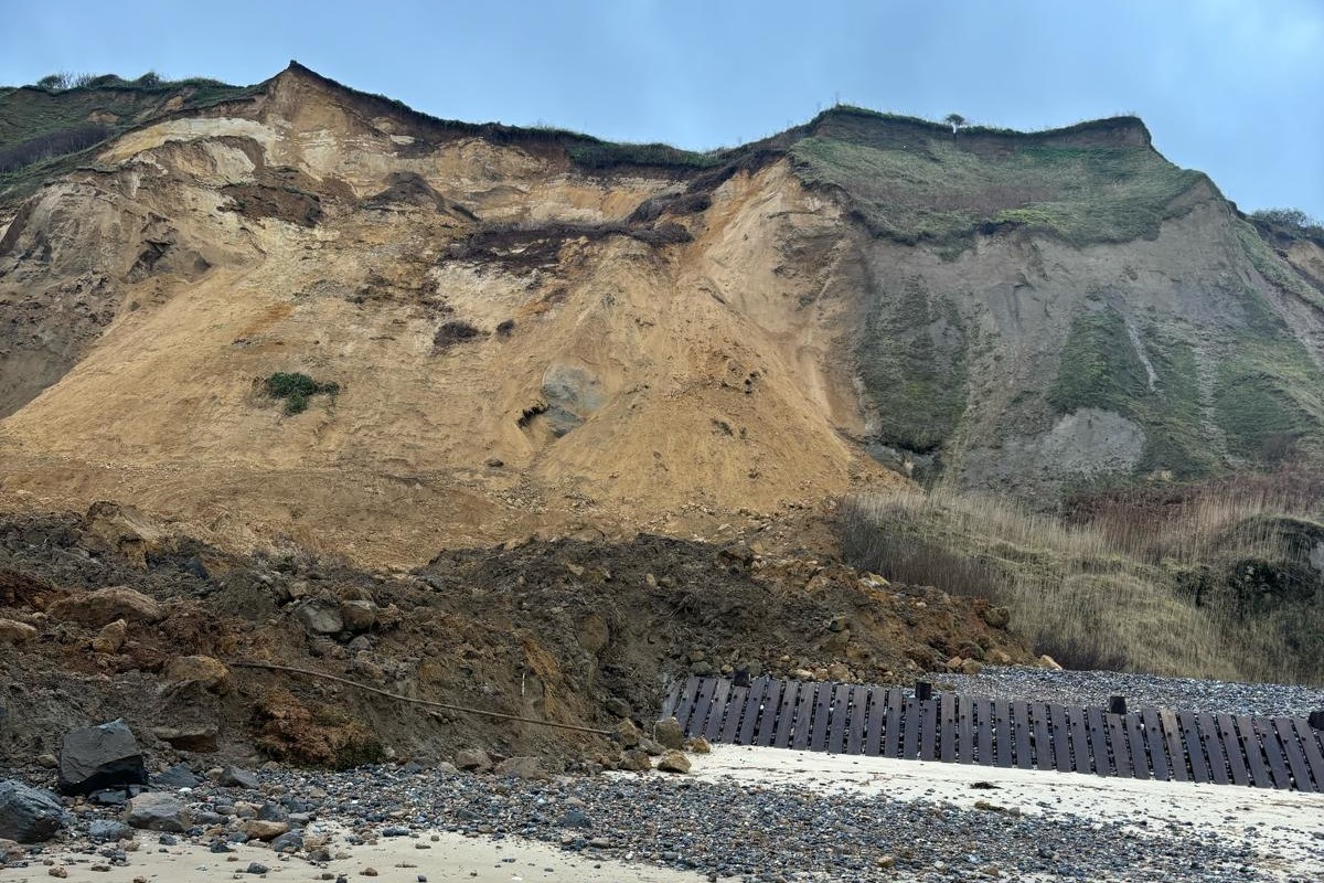 Cliffs collapse at North Norfolk beach known for landslides | Ground ...
