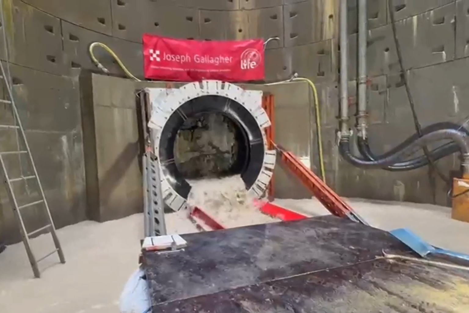 Utilities tunnel dug through 'challenging' ground conditions under ...