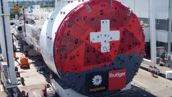 TBM delivered to contractors for Gotthard tunnel southern section ...