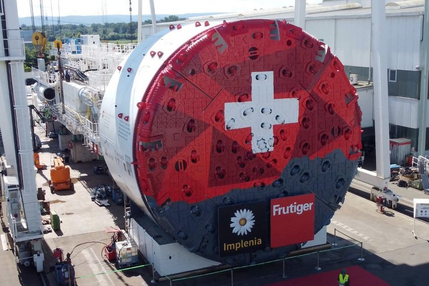 TBM delivered to contractors for Gotthard tunnel southern section ...