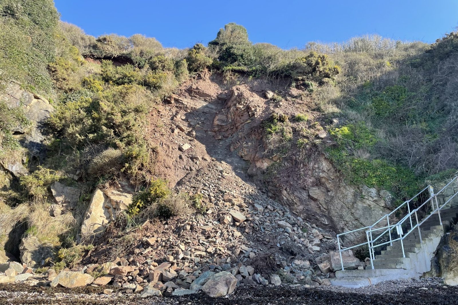 New stairs installed at Somerset beach following cliff collapses ...