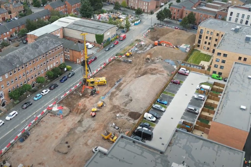 Foundations work underway on latest phase of Derby’s Castleward ...