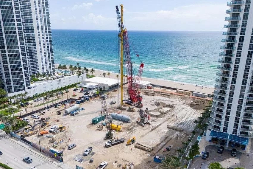Keller installs CFA piles up to 61m deep for Miami luxury towers ...