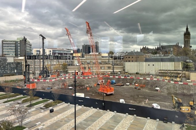 Piling works begin on University of Glasgow’s £300M teaching and ...
