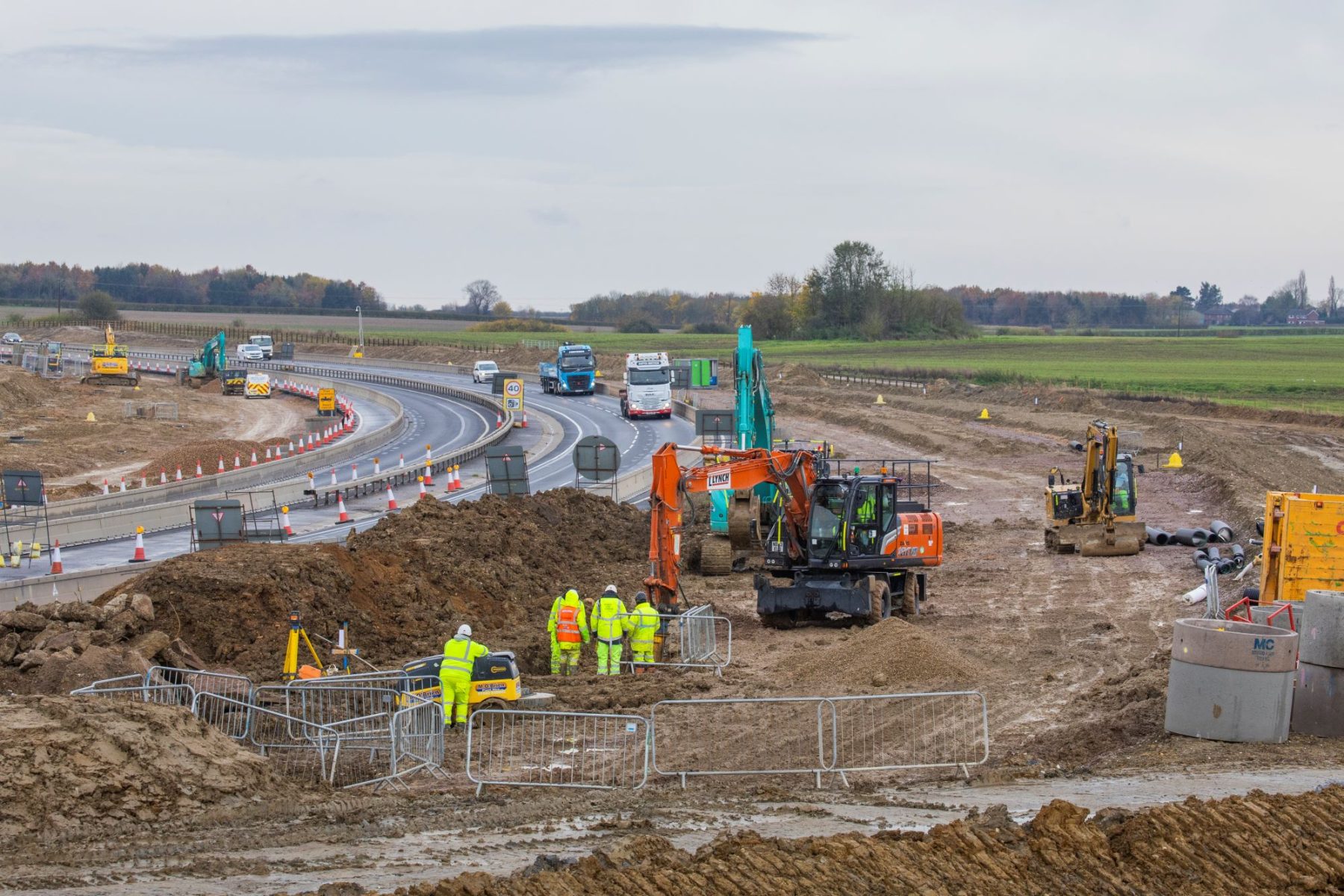 A428 Black Cat to Caxton Gibbet project takes shape one year after ...