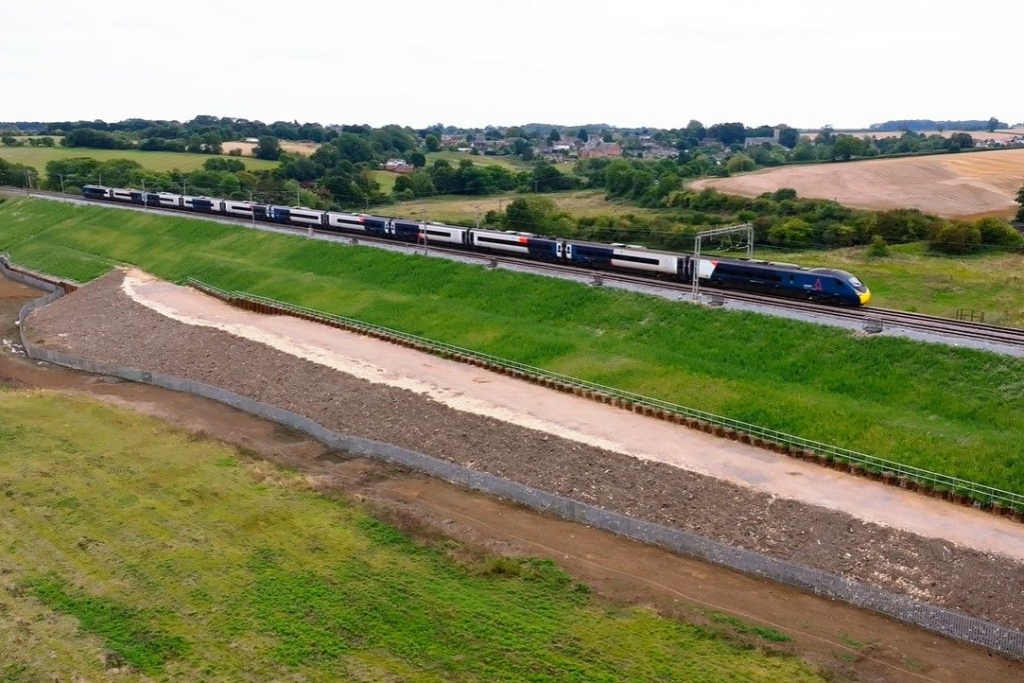 Blisworth embankment upgraded to enhance railway safety | Ground ...