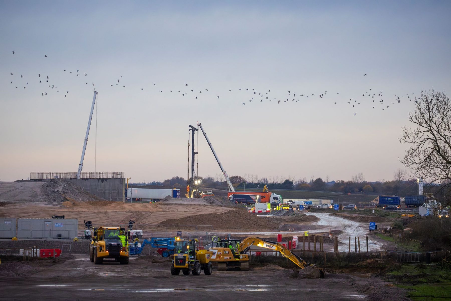 A428 Black Cat to Caxton Gibbet project takes shape one year after ...