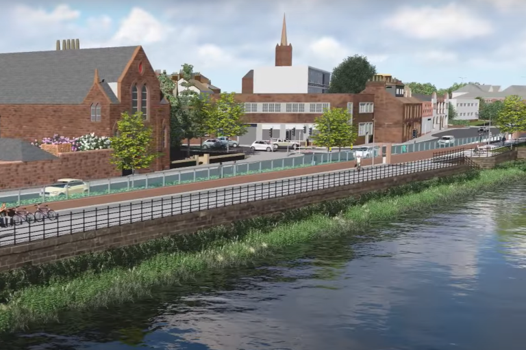 Dumfries flood protection scheme progresses following ground ...