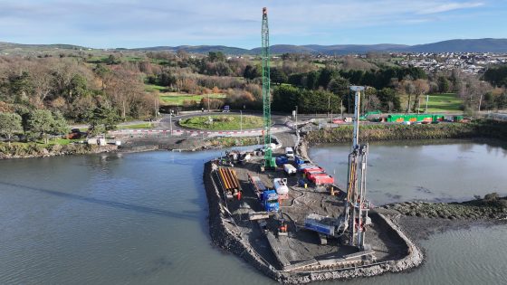 Piling works underway on Irish cross-border bridge project | Ground ...