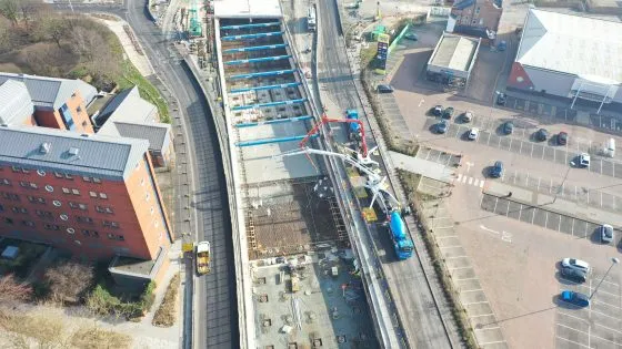 Major concrete pour completed for A63 Castle Street underpass | Ground ...