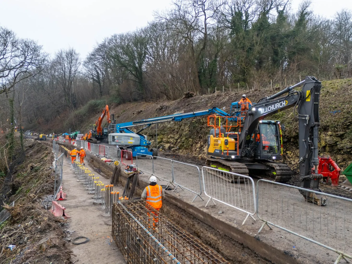 A36 at Limpley Stoke reopens after embankment stabilisation works ...