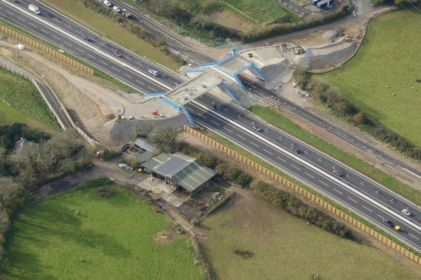A30 green bridge progresses in Cornwall amid variable ground conditions ...