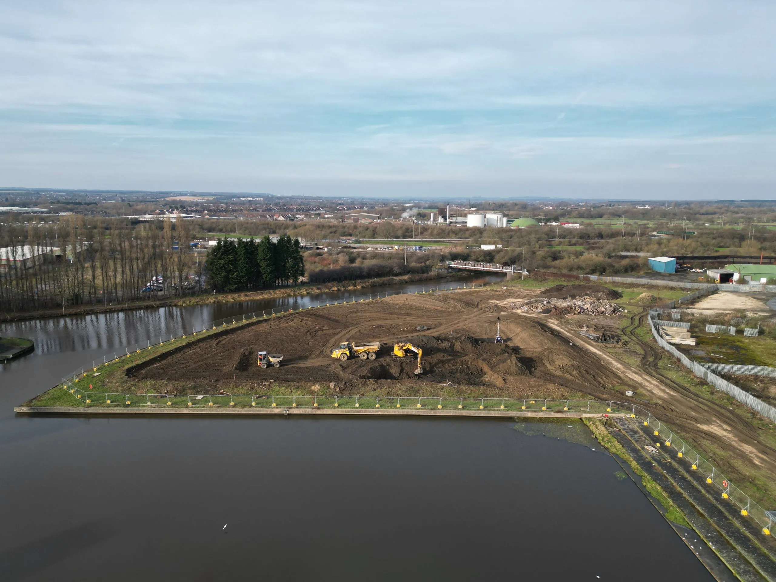 Doncaster's Waterfront East remediation project tackles brownfield ...