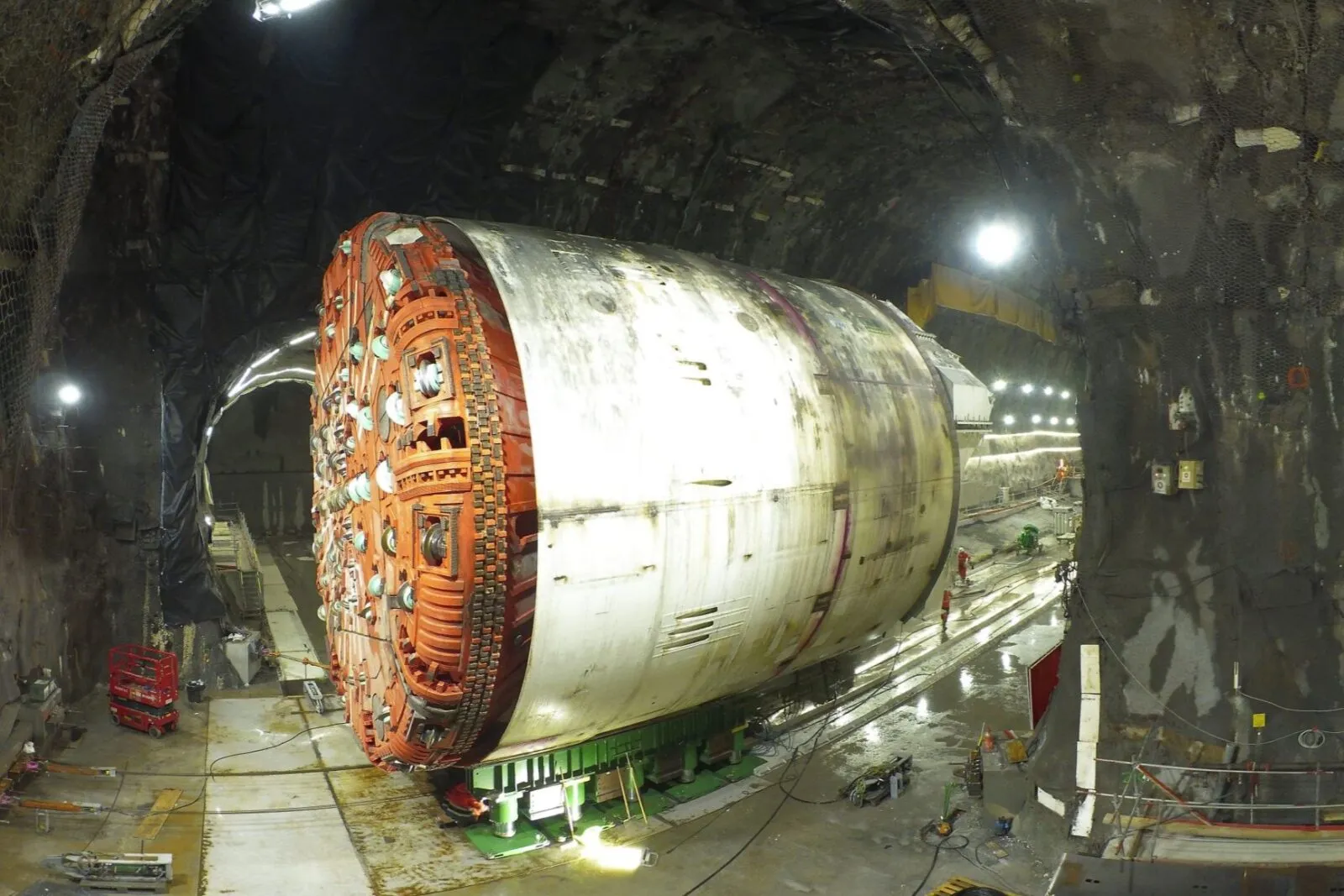 TBM rotates for first drive on world’s longest railway tunnel | Ground ...