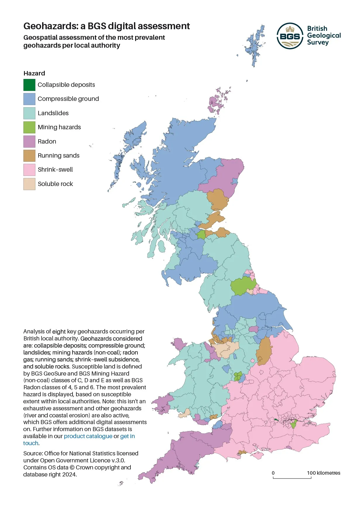 South and north of England are geohazard hotspots, BGS maps reveal