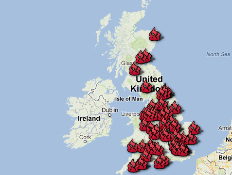 Interactive: Map of fires at recycling centres | MRW