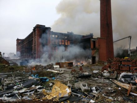 Former mill engulfed by fire | MRW