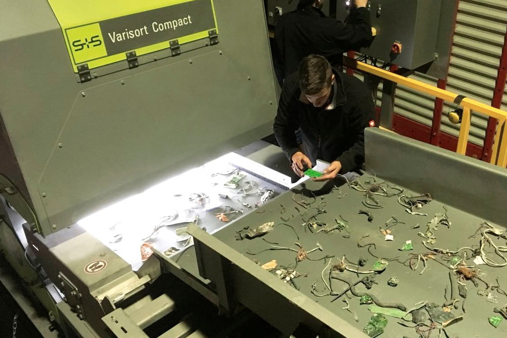 Multiple sensors separate WEEE materials | MRW