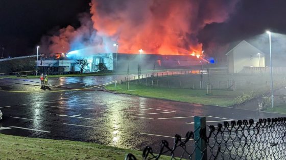 Crews still fighting Kilwinning battery recycling fire | MRW