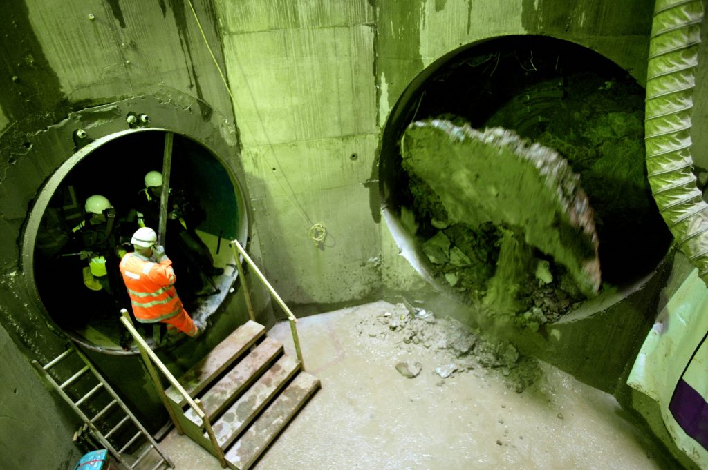 London tunnellers breakthrough 45m underground | Construction News
