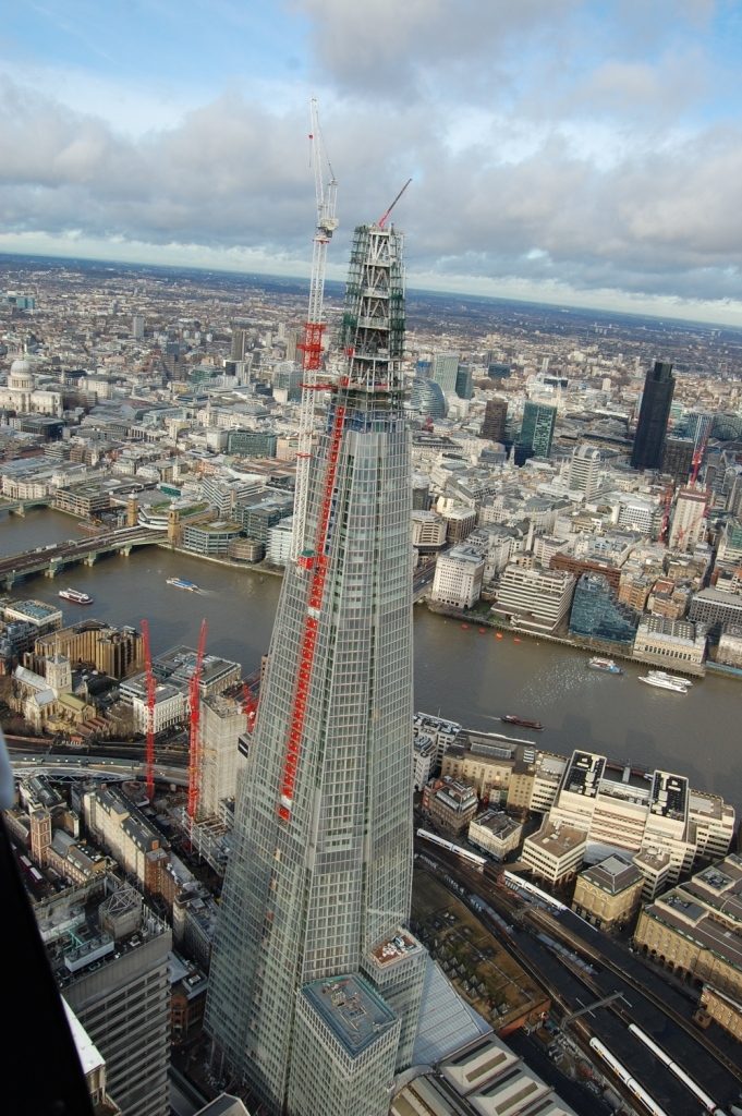 Pic Special: mini crane reaches new heights on the Shard | Construction ...