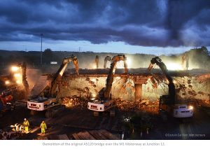 Dramatic M1 demolition project image wins photography prize ...