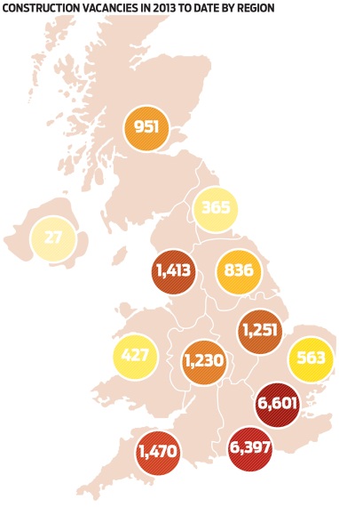 Fierce competition for jobs reflects regional imbalance | Construction News