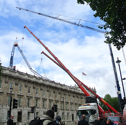 Collapsed storm cranes in London were same model | Construction News