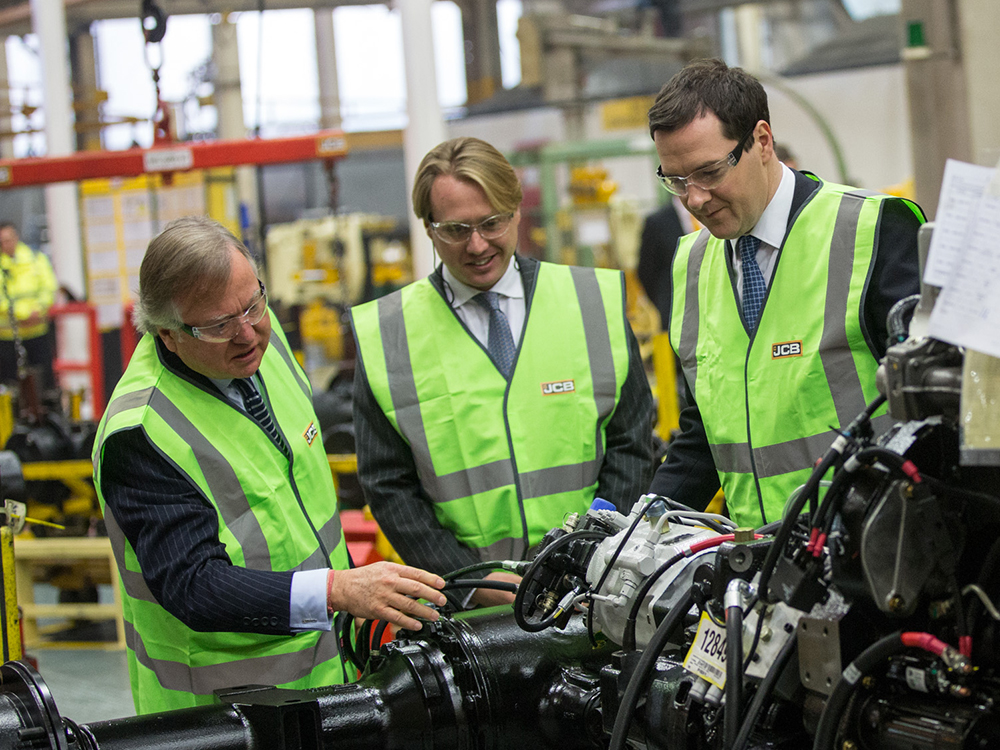 Chancellor George Osborne visits JCB as £150m expansion plans revealed