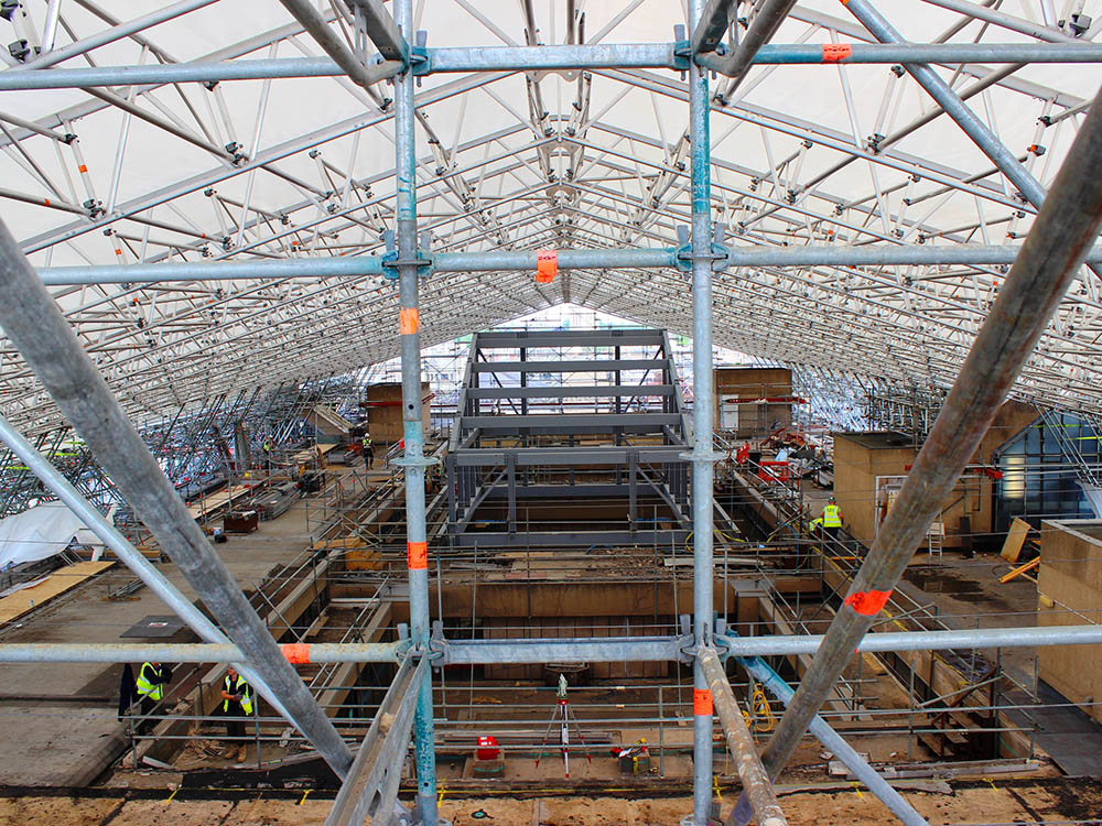 Europe's largest temporary roof structure descends on zoology museum ...