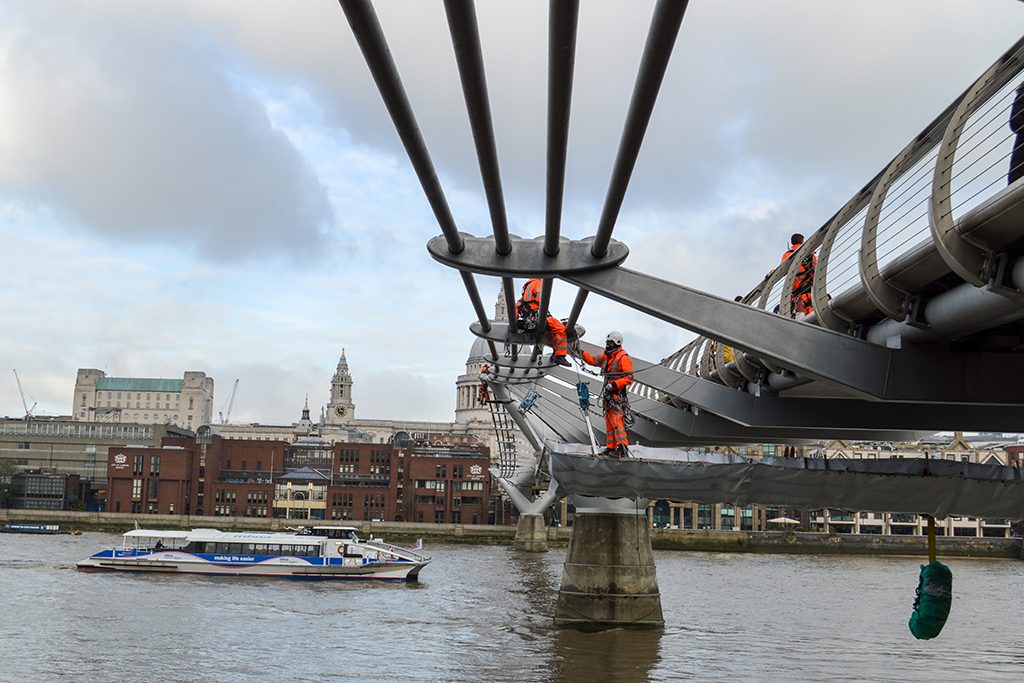 FM Conway gives London's Millennium Bridge a makeover