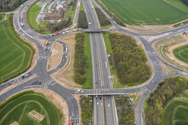 Congestion relief for pinch point M1 junction | Construction News