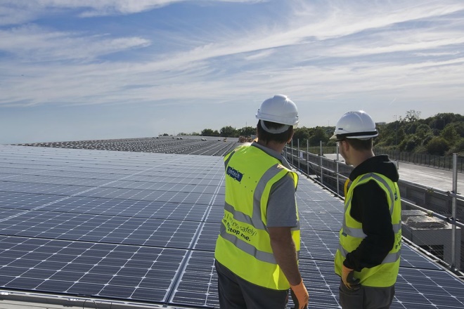 London's biggest solar array comes to market | Construction News