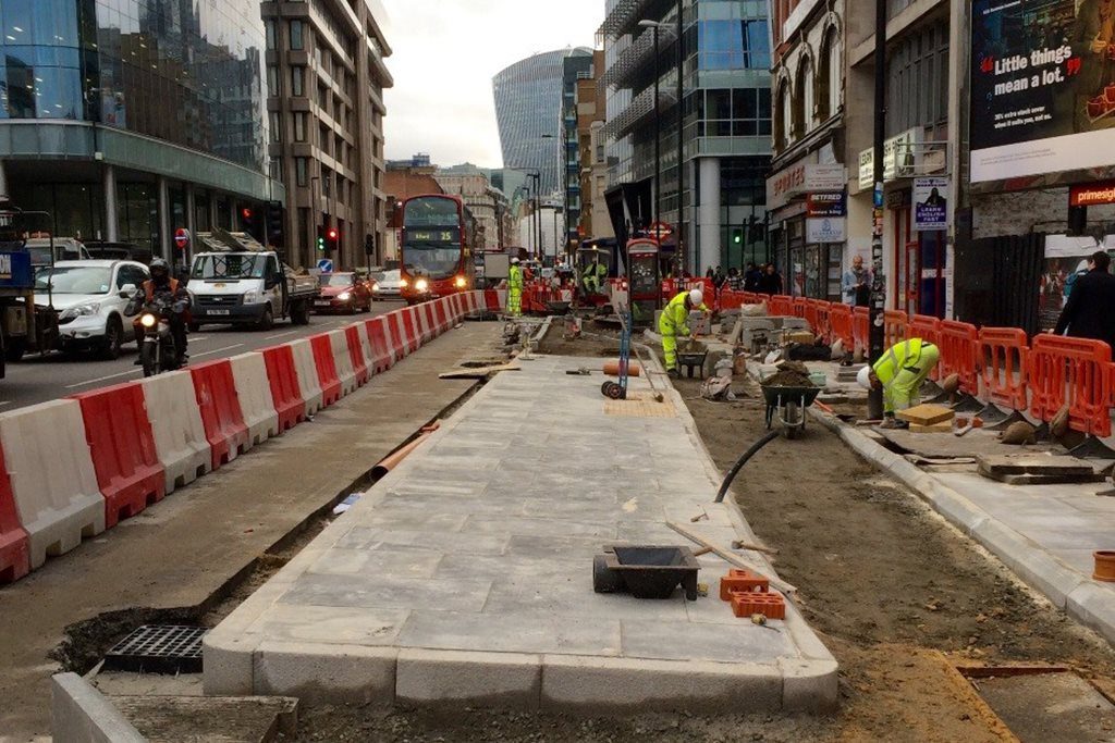 Cycle superhighway gets life-saving segregation | Construction News