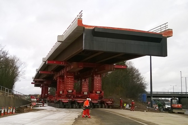 Massive machinery delivers M56 bridge lift for Balfour and Mott ... Massive machinery delivers M56 bridge lift for Balfour and Mott ...