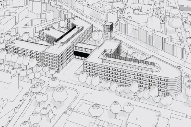 Bouygues' Triangle mega-office in Cambridge takes shape | Construction News