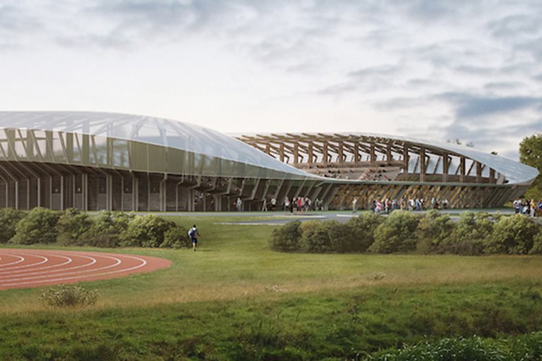 Football bosses approve world’s first all-timber stadium | Construction ...