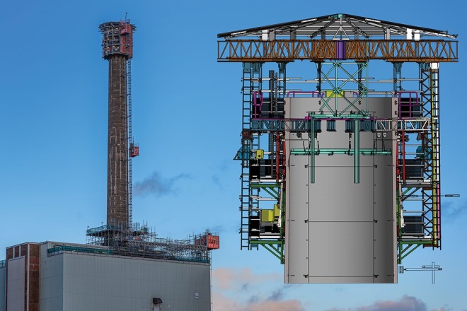 Radioactive Sellafield chimney gets 'bonkers' demolition | Construction ...