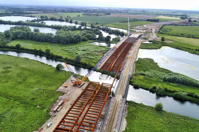 Cleveland Bridge brings A14 scheme together with River Ouse viaduct ...