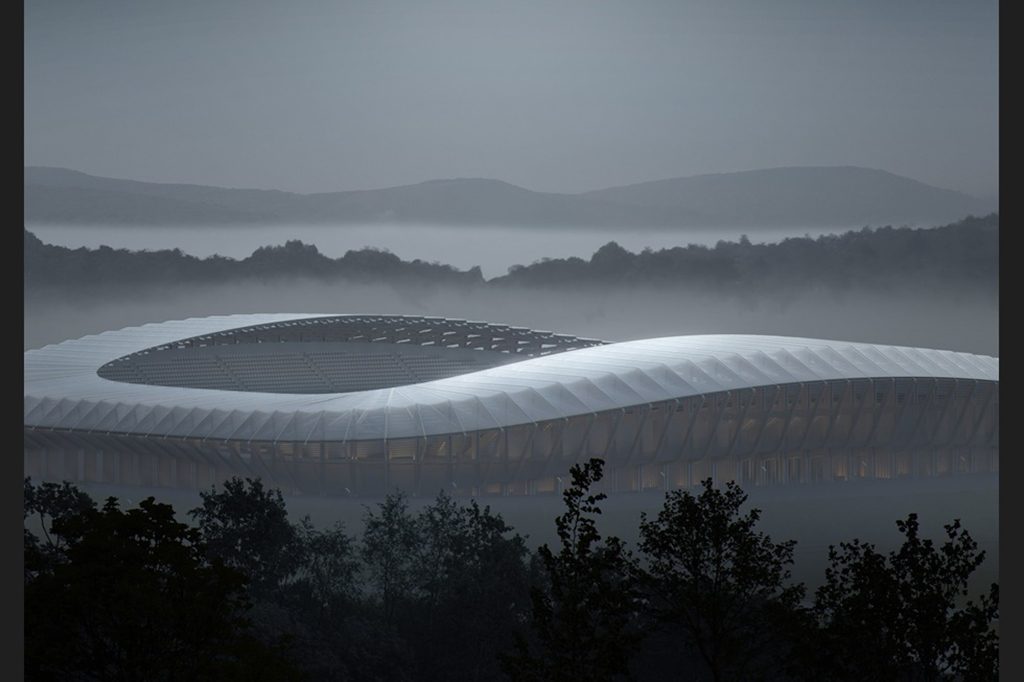 In pictures: Timber football stadium given green light | Construction News
