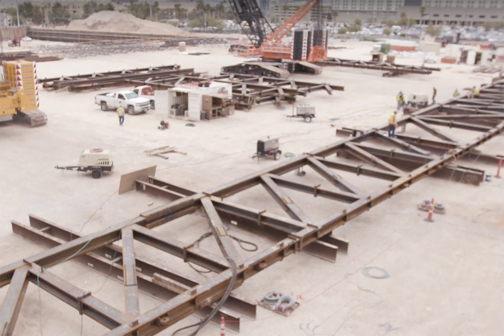 Building the world's largest pillarless ballrooms in the middle of the ...